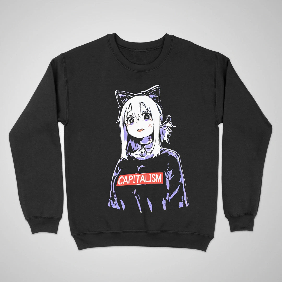 Capitalism Crewneck – Catgirl Riot
